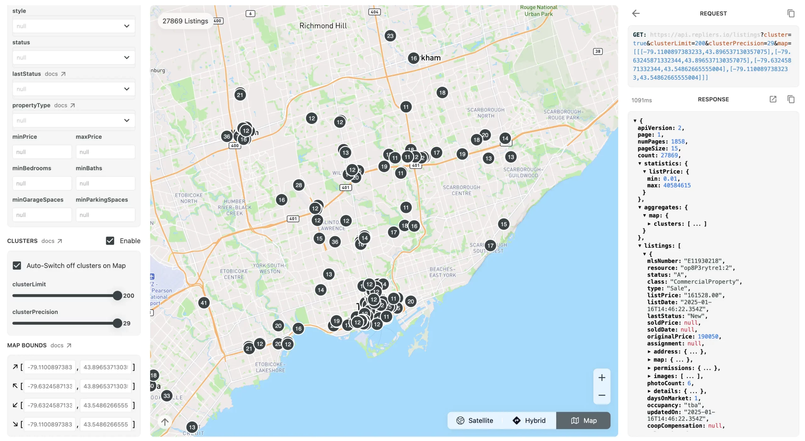 Developer Playgrounds - Repliers